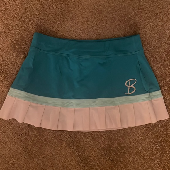 Sophie Bella | Skirts | Sophie Bella Turquoise And White Tennis Skirt ...